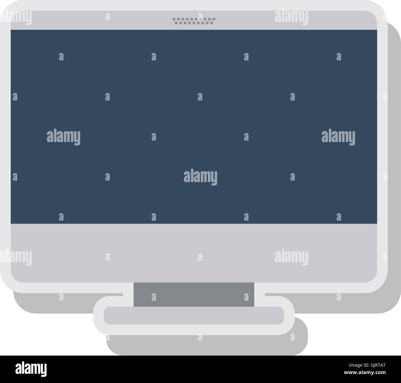 computer desktop isolated icon Stock Vector Image & Art - Alamy