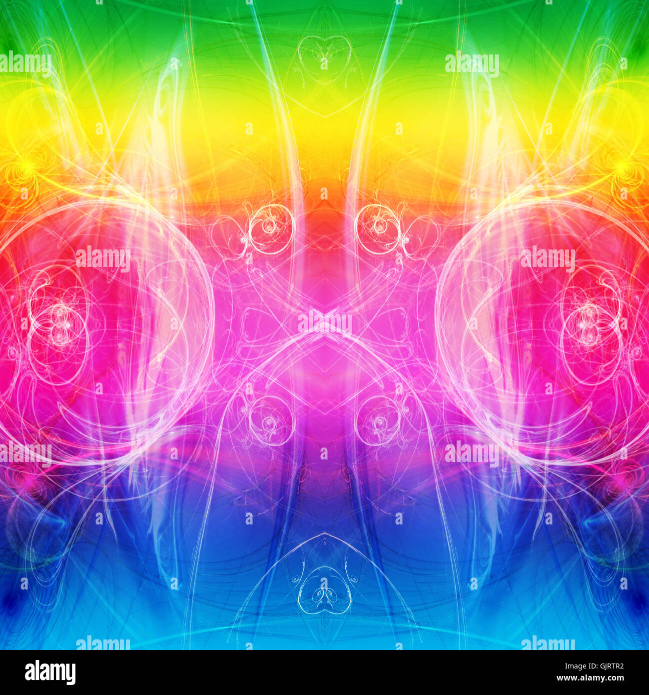 Rainbow fractal hi-res stock photography and images - Alamy