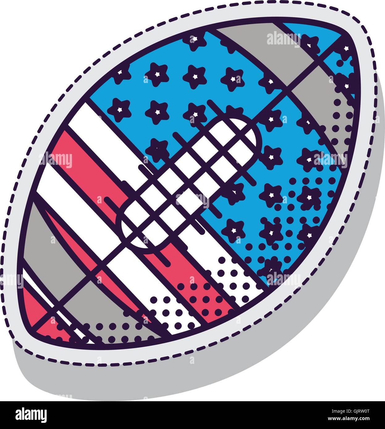 Nfl flag football Stock Vector Images - Alamy