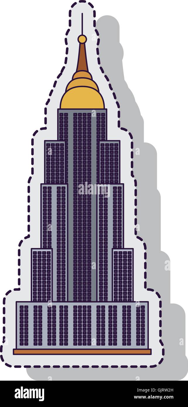 Empire state building and chrysler building Stock Vector Images - Alamy