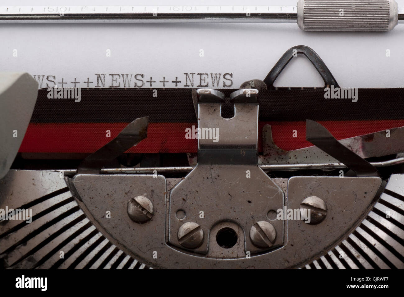 news,headline with typewriter Stock Photo - Alamy