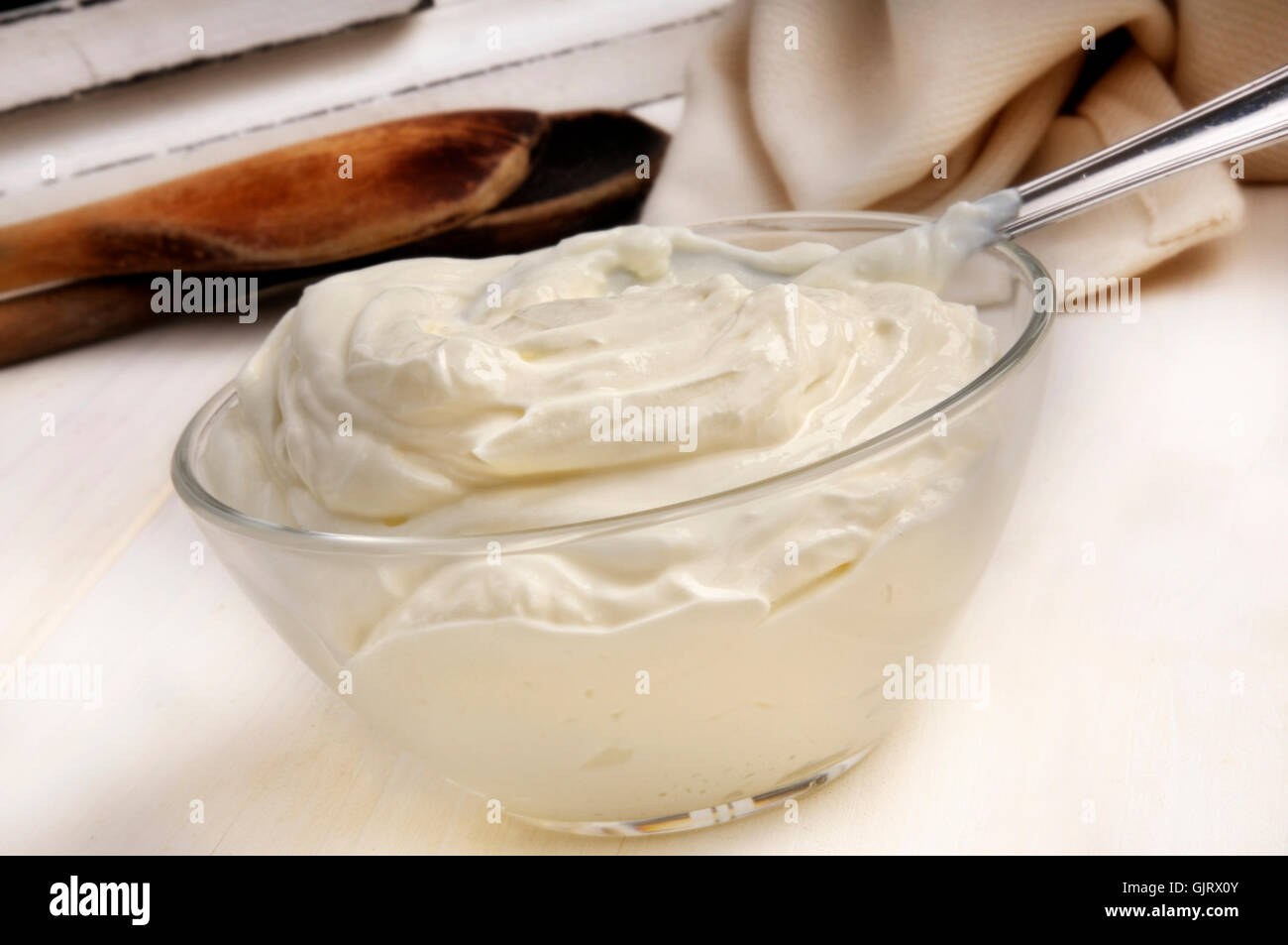 quark in a glass bowl Stock Photo - Alamy