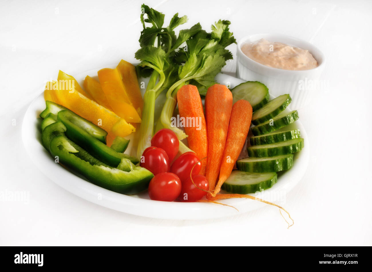 Carrots peppers cucumber crudites hi-res stock photography and images ...