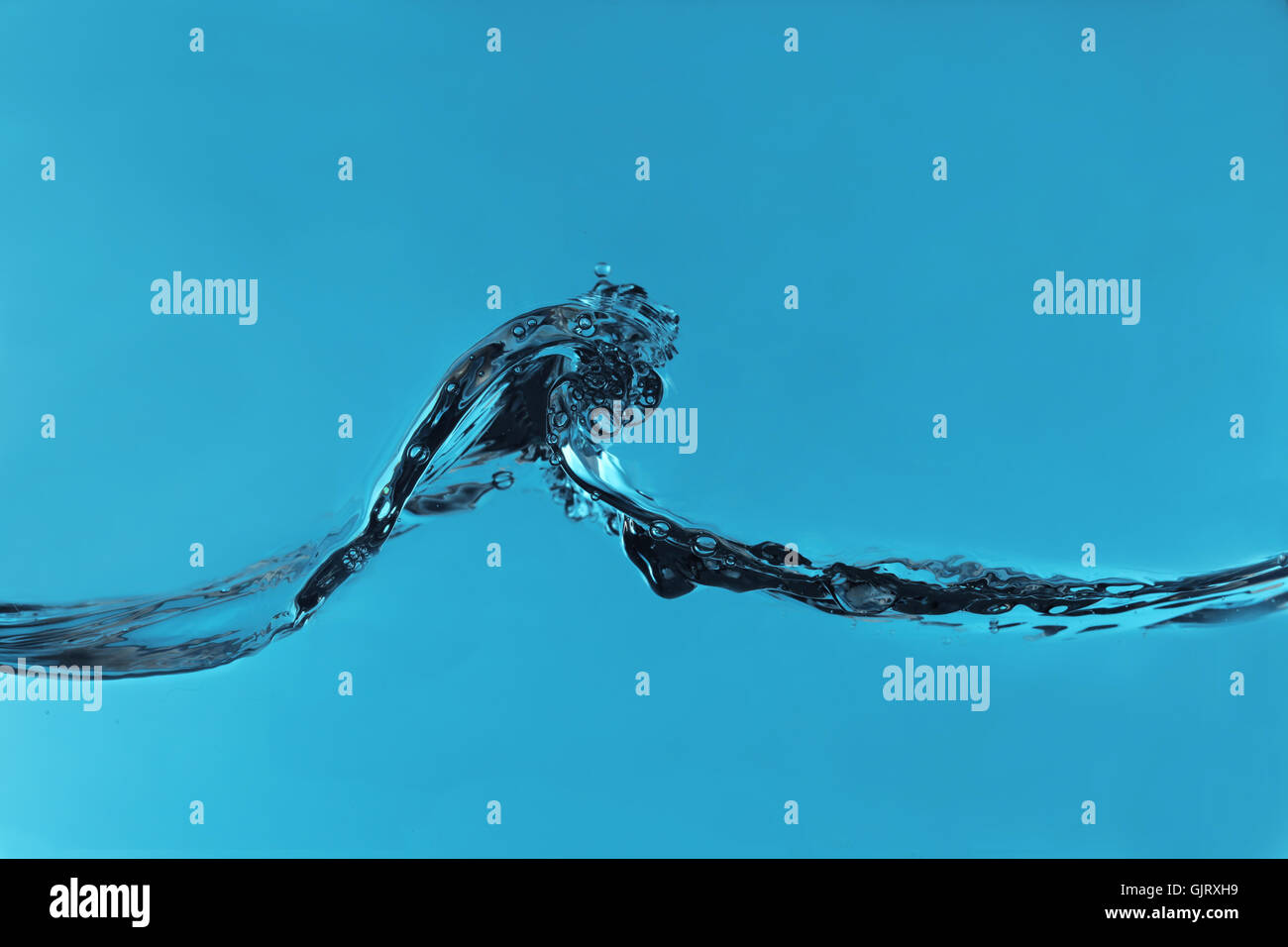 blue wave splash Stock Photo - Alamy