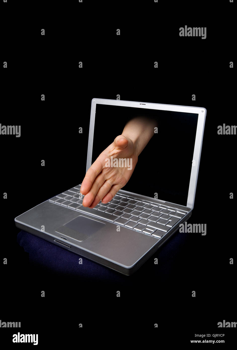 private gesture laptop Stock Photo - Alamy