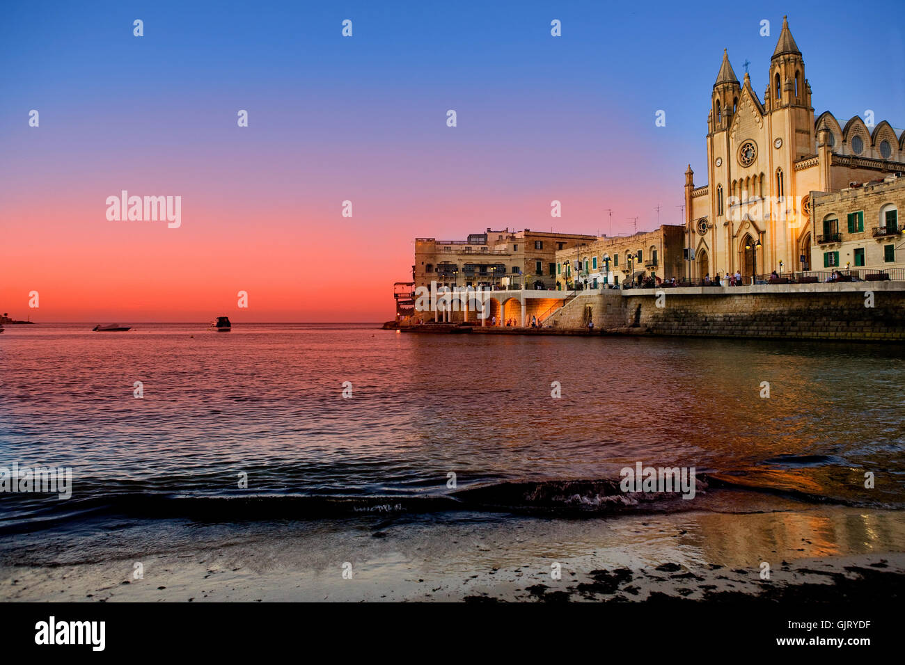 Church at sunset hi-res stock photography and images - Alamy