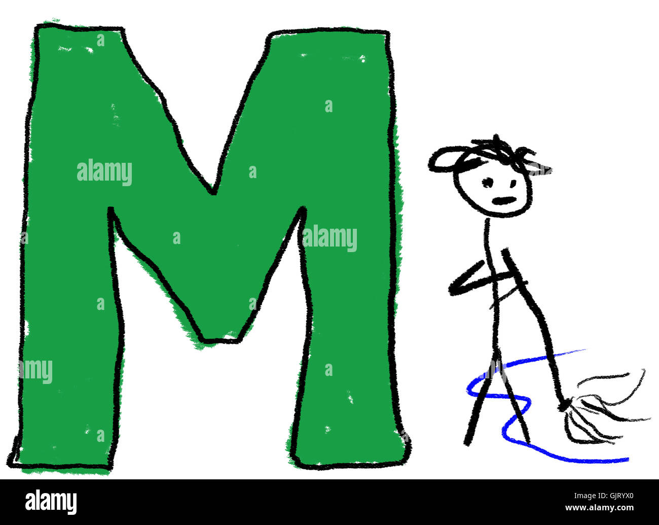 Mop alphabet hi-res stock photography and images - Alamy