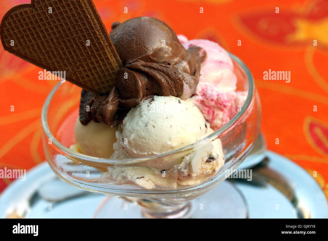 portion mixed - ice Stock Photo - Alamy