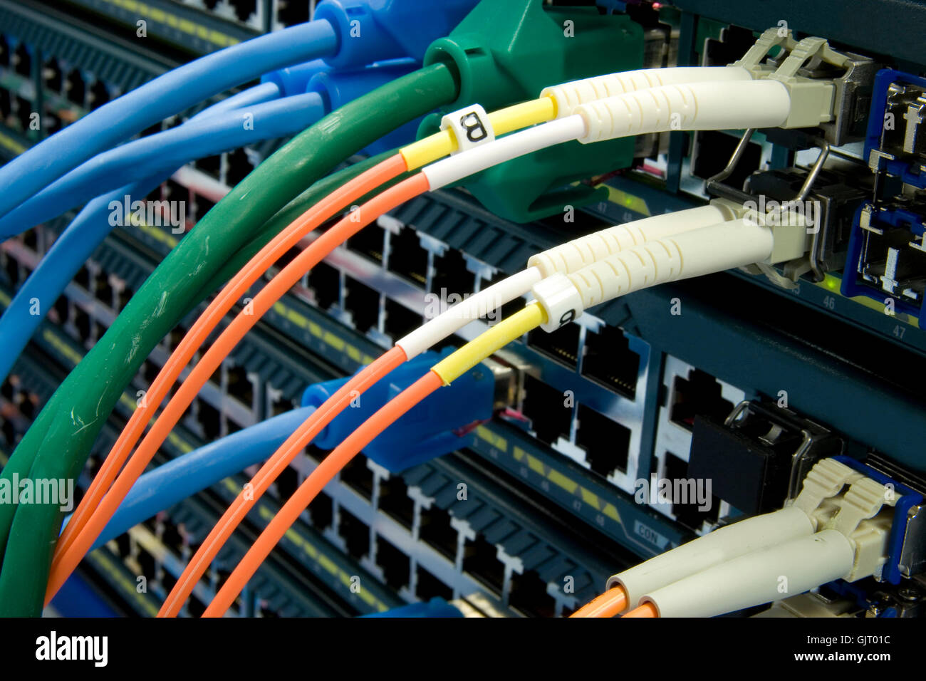 cable router switching Stock Photo - Alamy