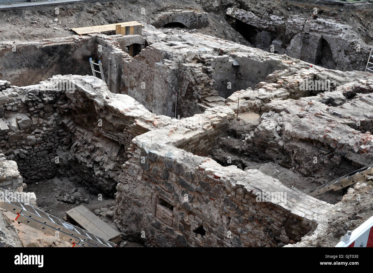 cologne roman excavations Stock Photo - Alamy