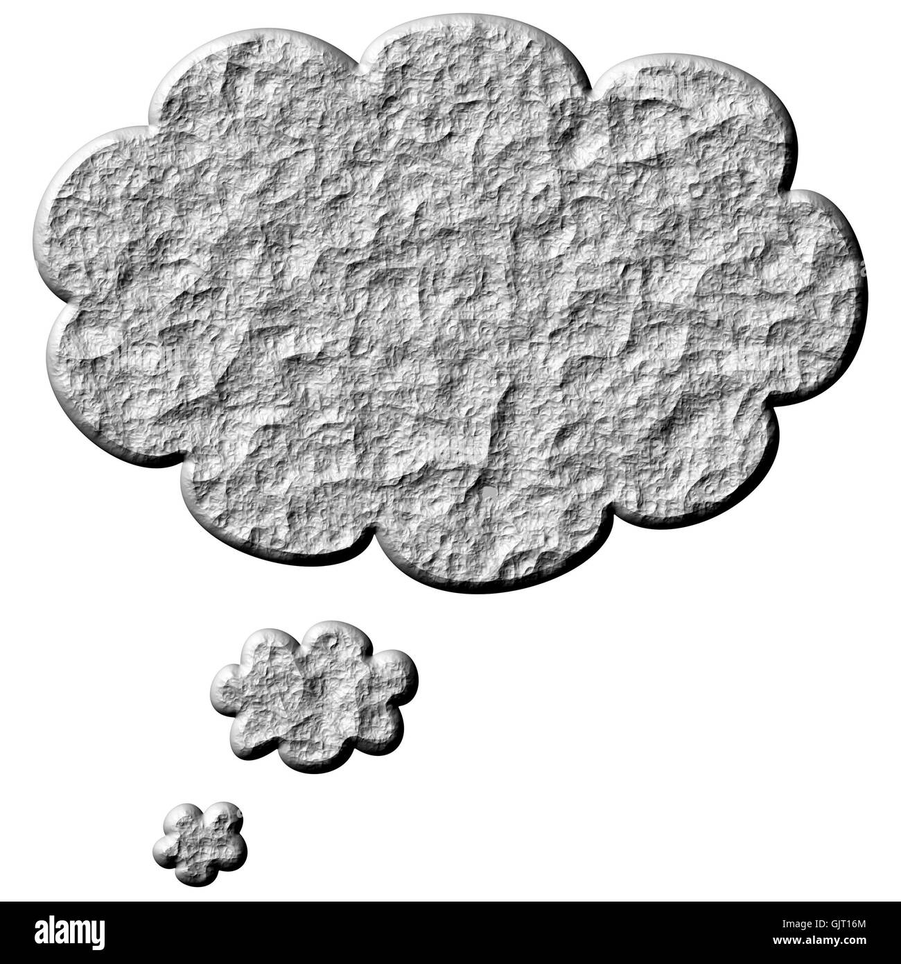 comic cloud think Stock Photo - Alamy