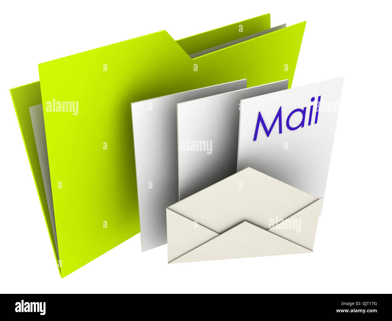 Office document folder icon Cut Out Stock Images & Pictures - Alamy