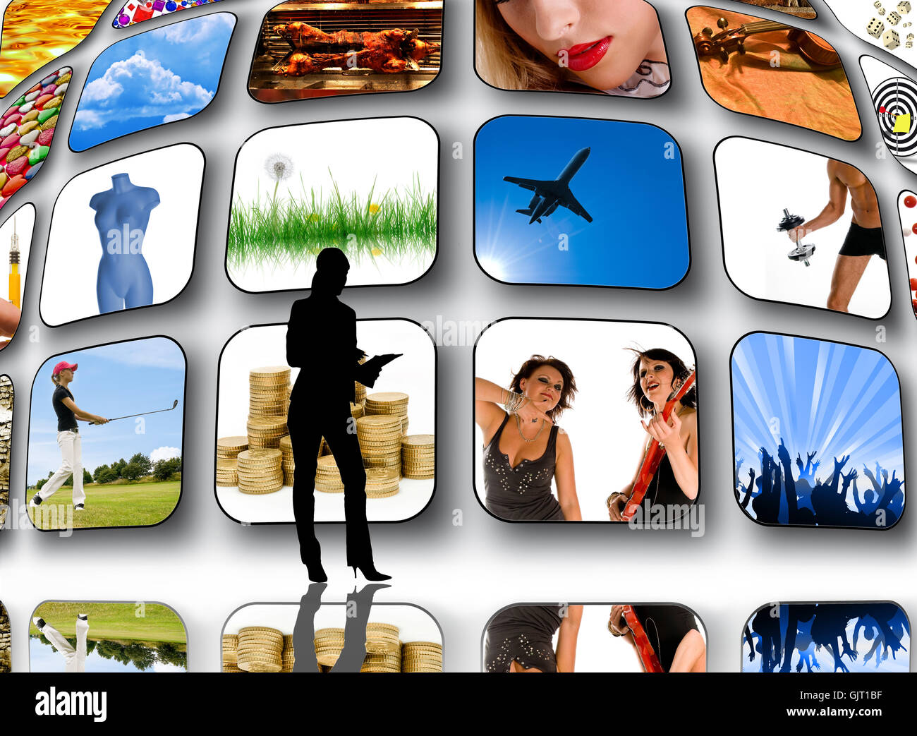 Screens black hi-res stock photography and images - Alamy