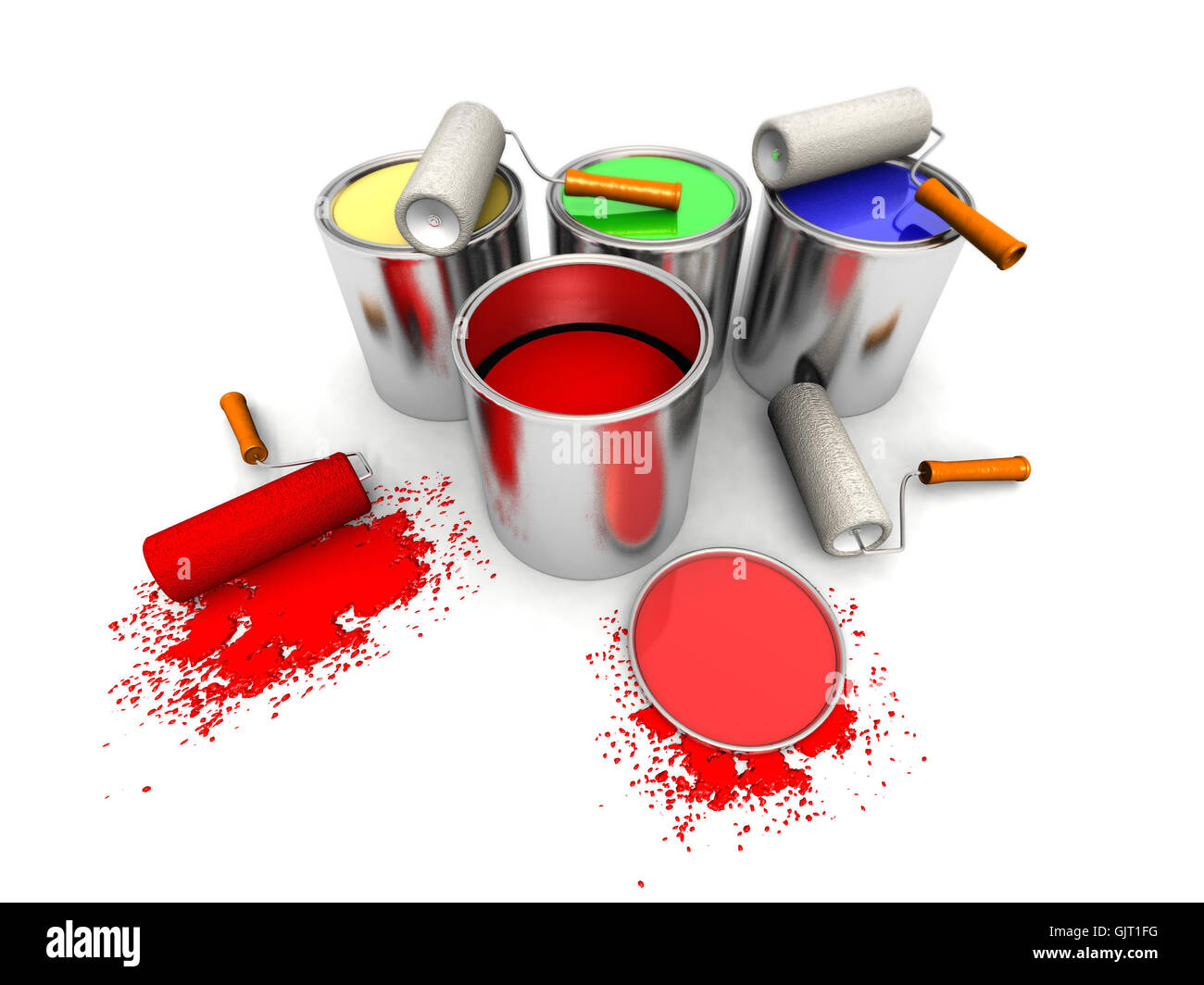 painting paint roller Stock Photo - Alamy