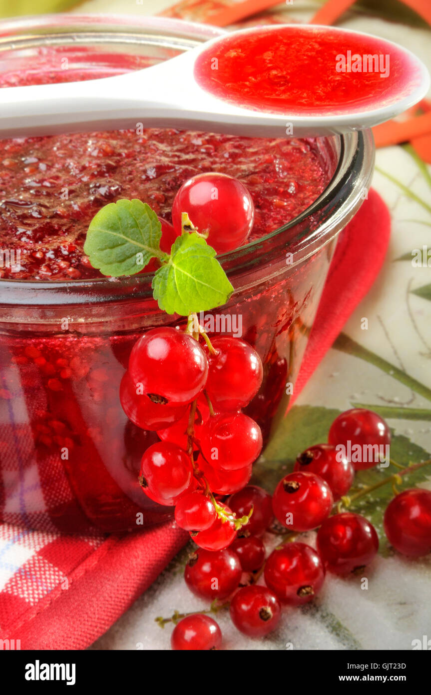 freshly cooked currant jam Stock Photo - Alamy