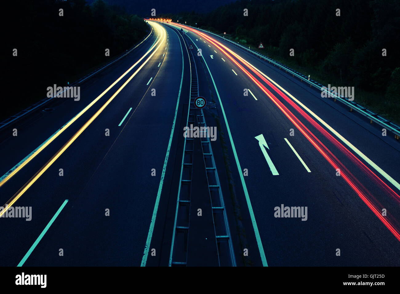 Night road trip hi-res stock photography and images - Alamy