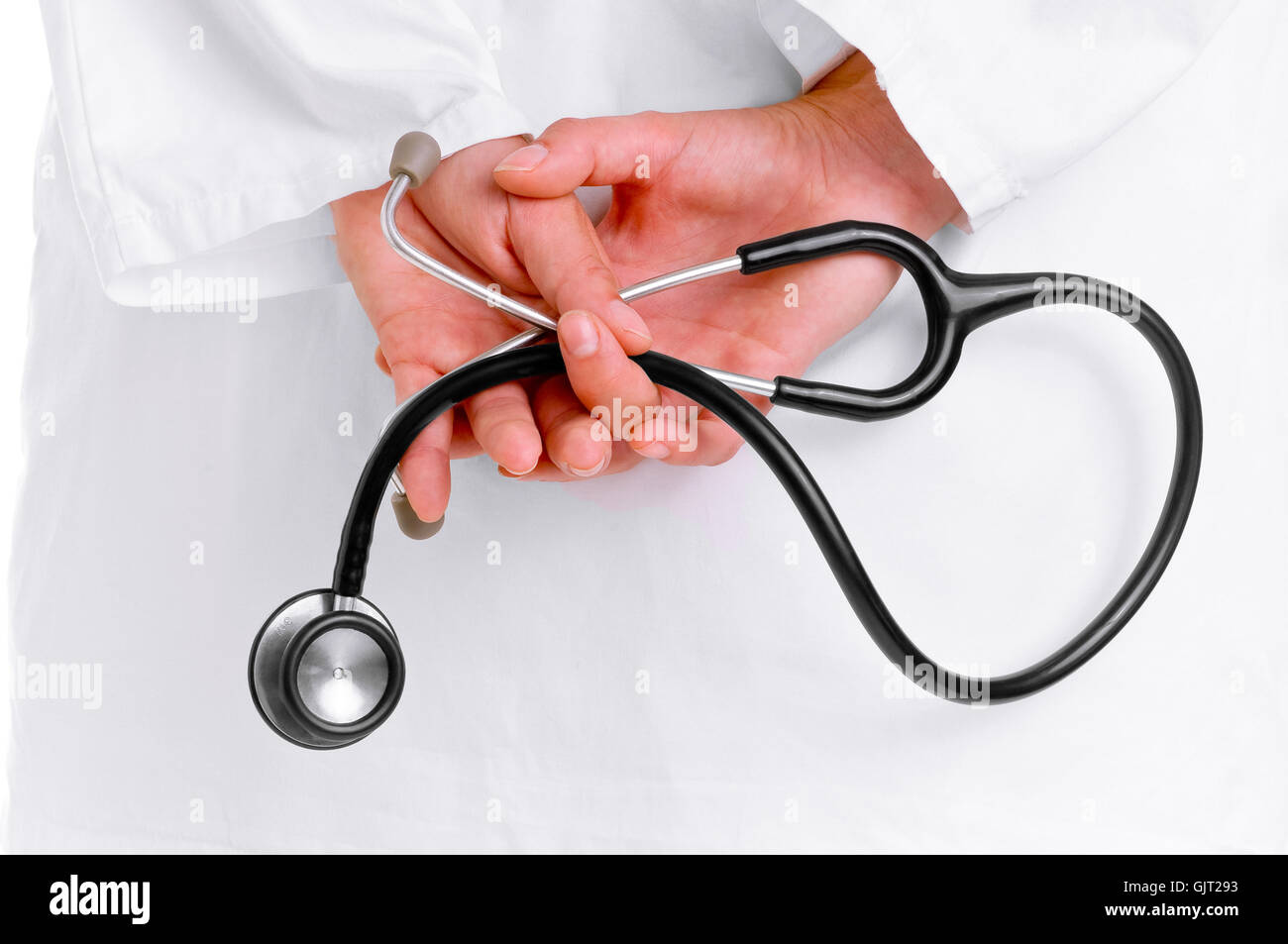 hand with stethoscope Stock Photo - Alamy