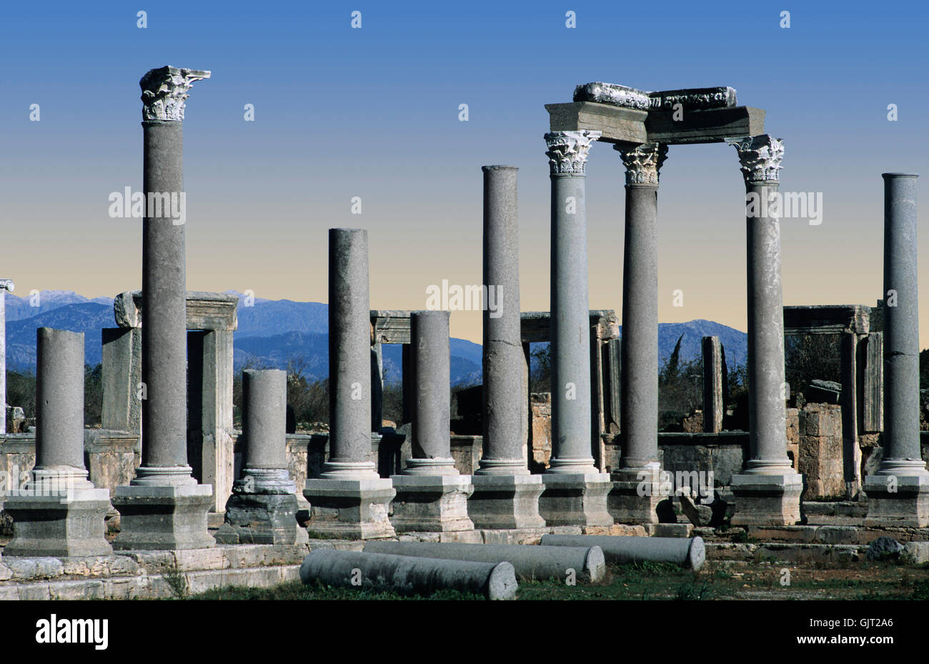 tourism greek ruins Stock Photo - Alamy