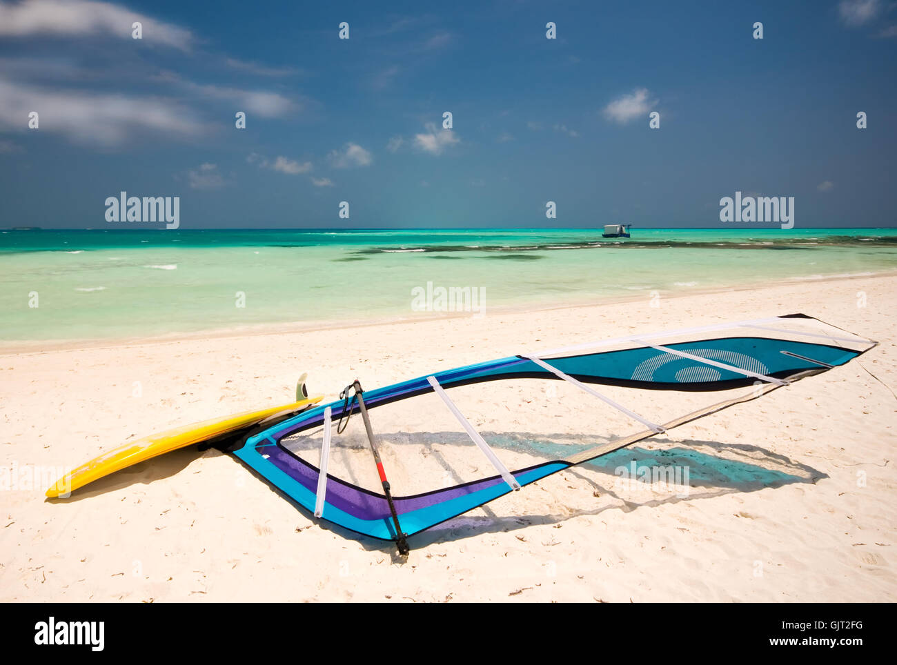 Windsurfing beach hi-res stock photography and images - Alamy