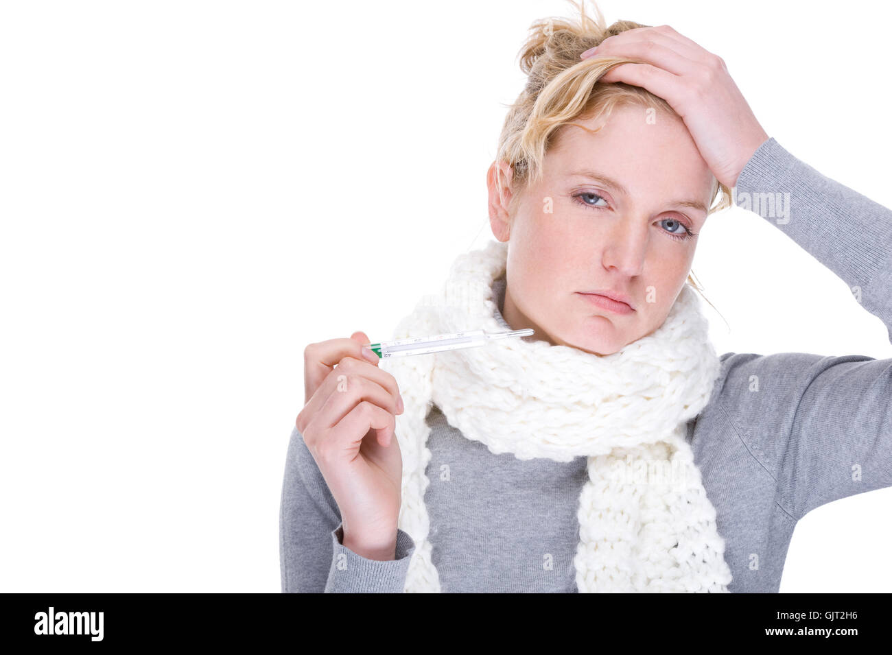 woman cold catarrh Stock Photo - Alamy