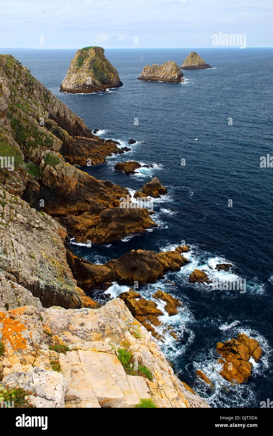 waves france rocks Stock Photo - Alamy