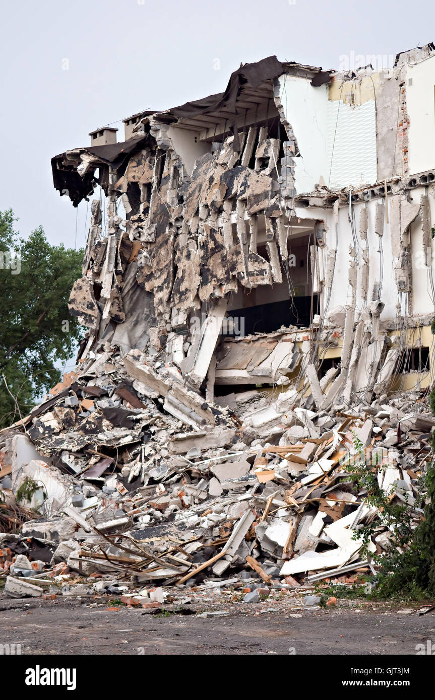 ruin destruction debris Stock Photo - Alamy