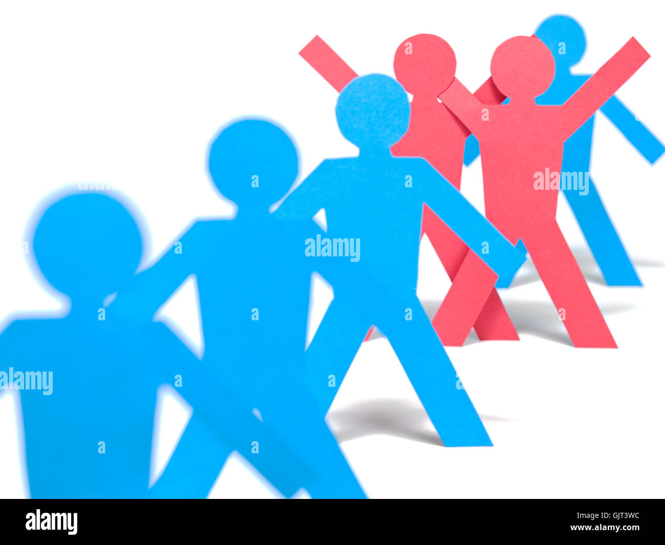 blue humans human beings Stock Photo - Alamy