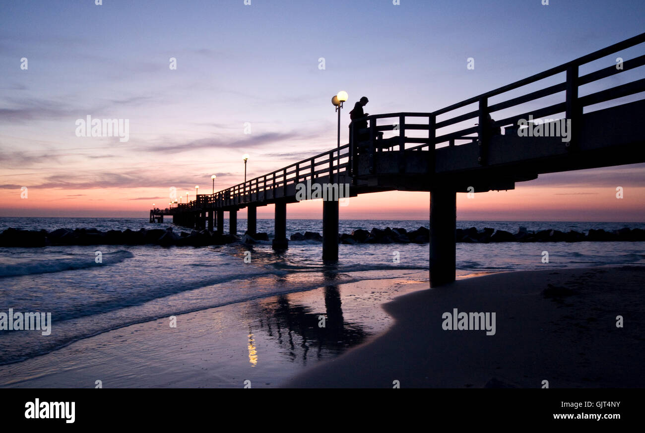 Summer sunset seaside beach hi-res stock photography and images - Alamy