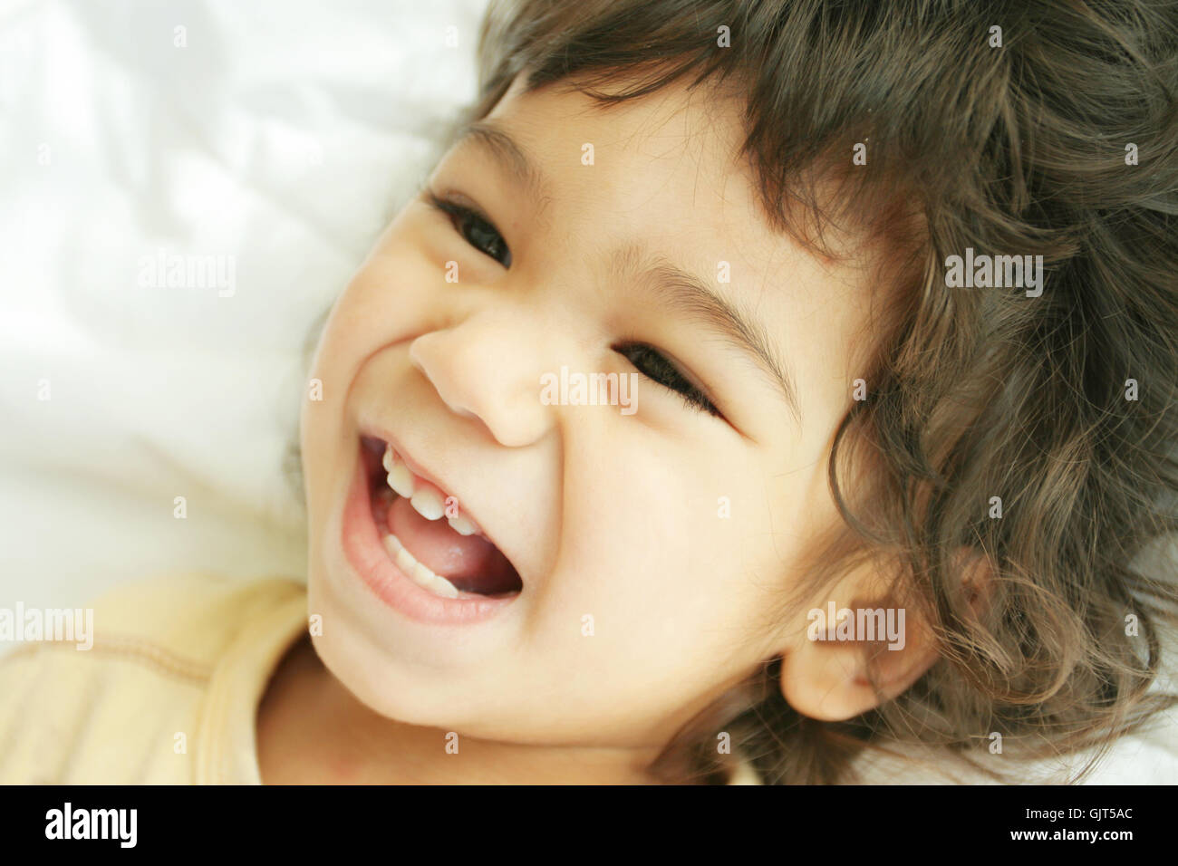 Laughing baby face teeth hi-res stock photography and images - Alamy