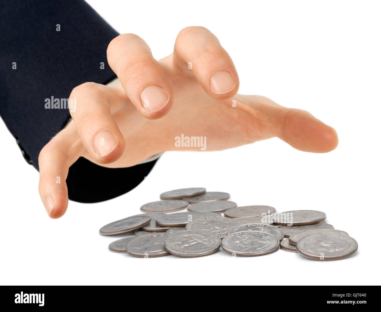 dollar dollars hand Stock Photo - Alamy