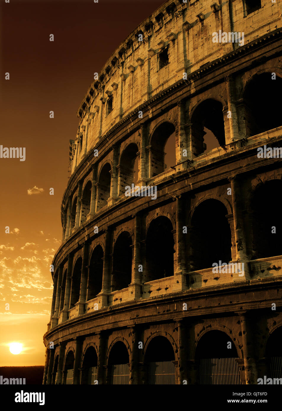 sunrise europe Rome Stock Photo - Alamy