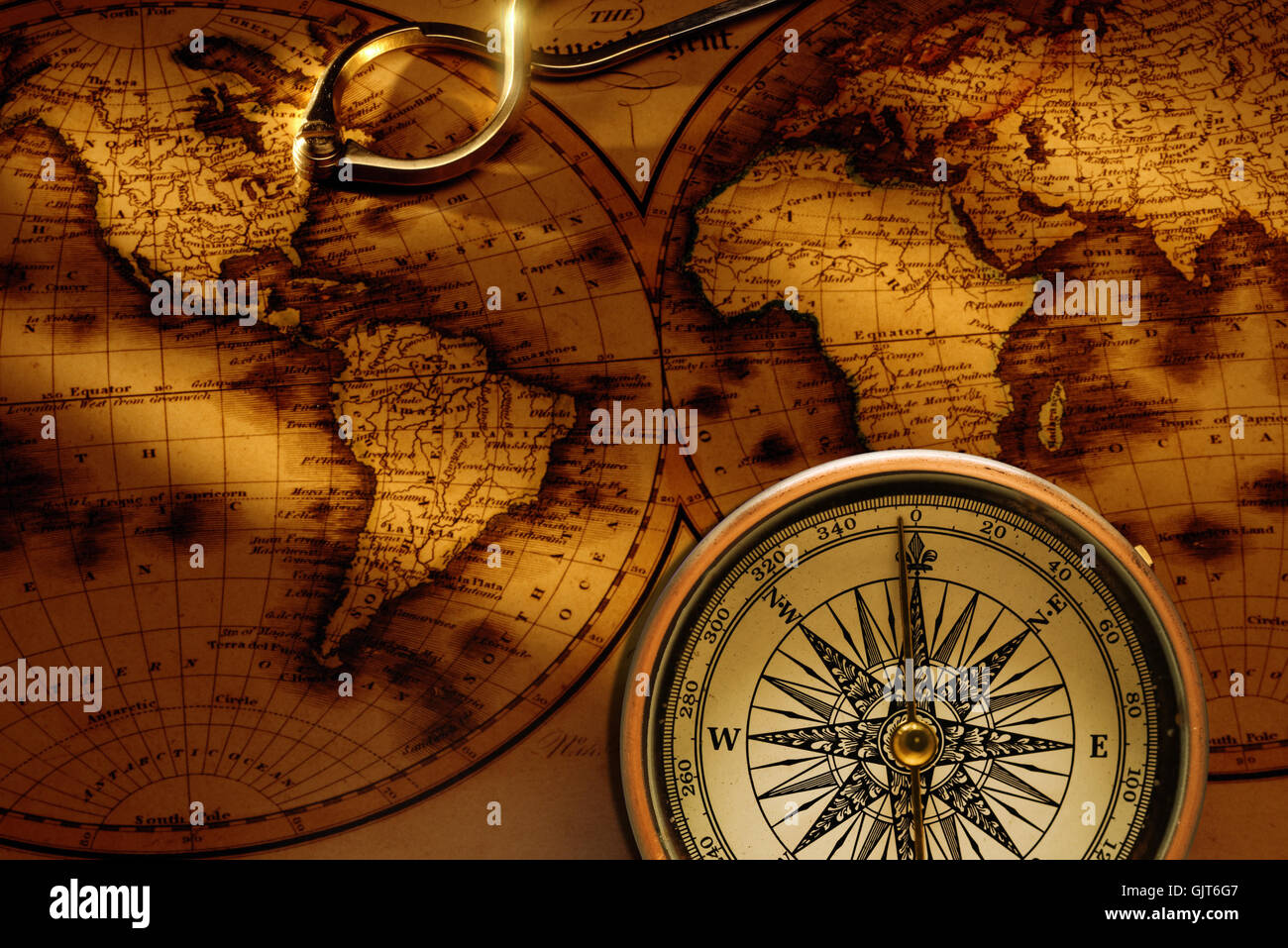 travel navigation globe Stock Photo - Alamy