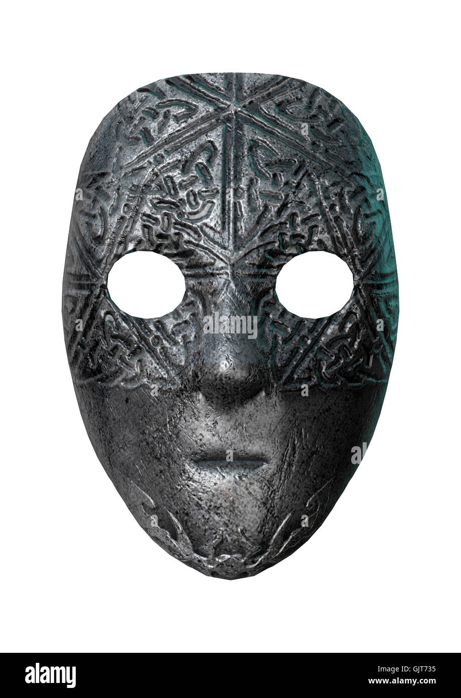 Medieval iron mask Cut Out Stock Images & Pictures - Alamy
