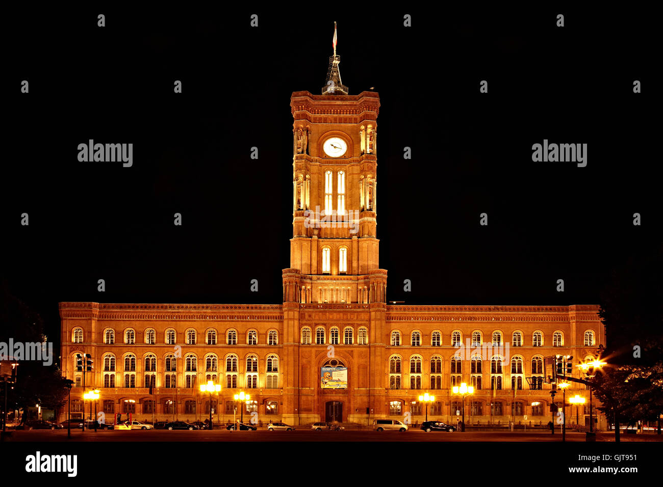 Red town hall at alexanderplatz hi-res stock photography and images - Alamy