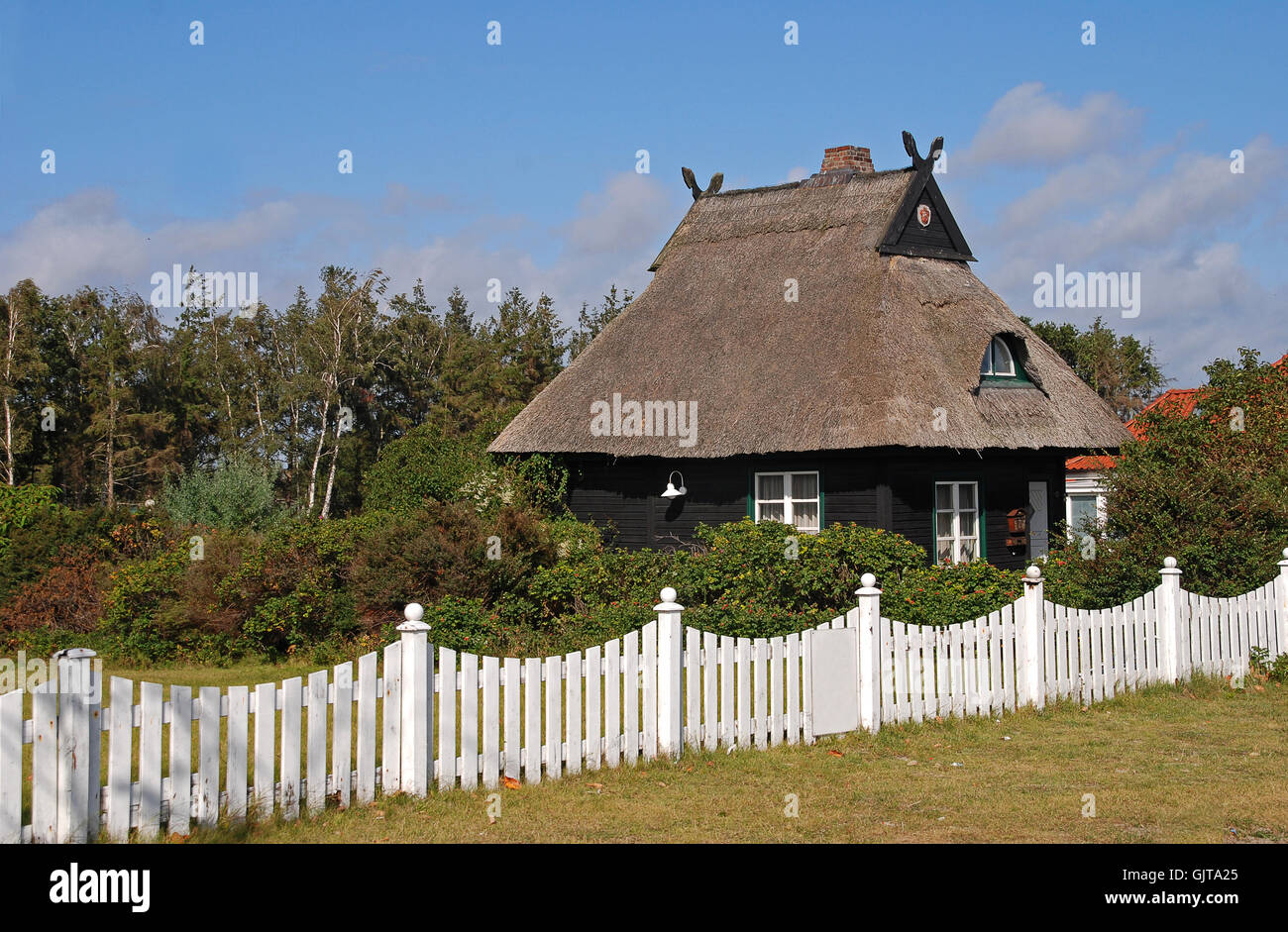 Little thatched roof house hi-res stock photography and images - Alamy