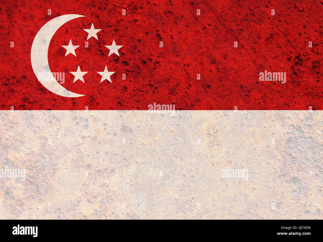 Flag on rusty metal Stock Photo - Alamy