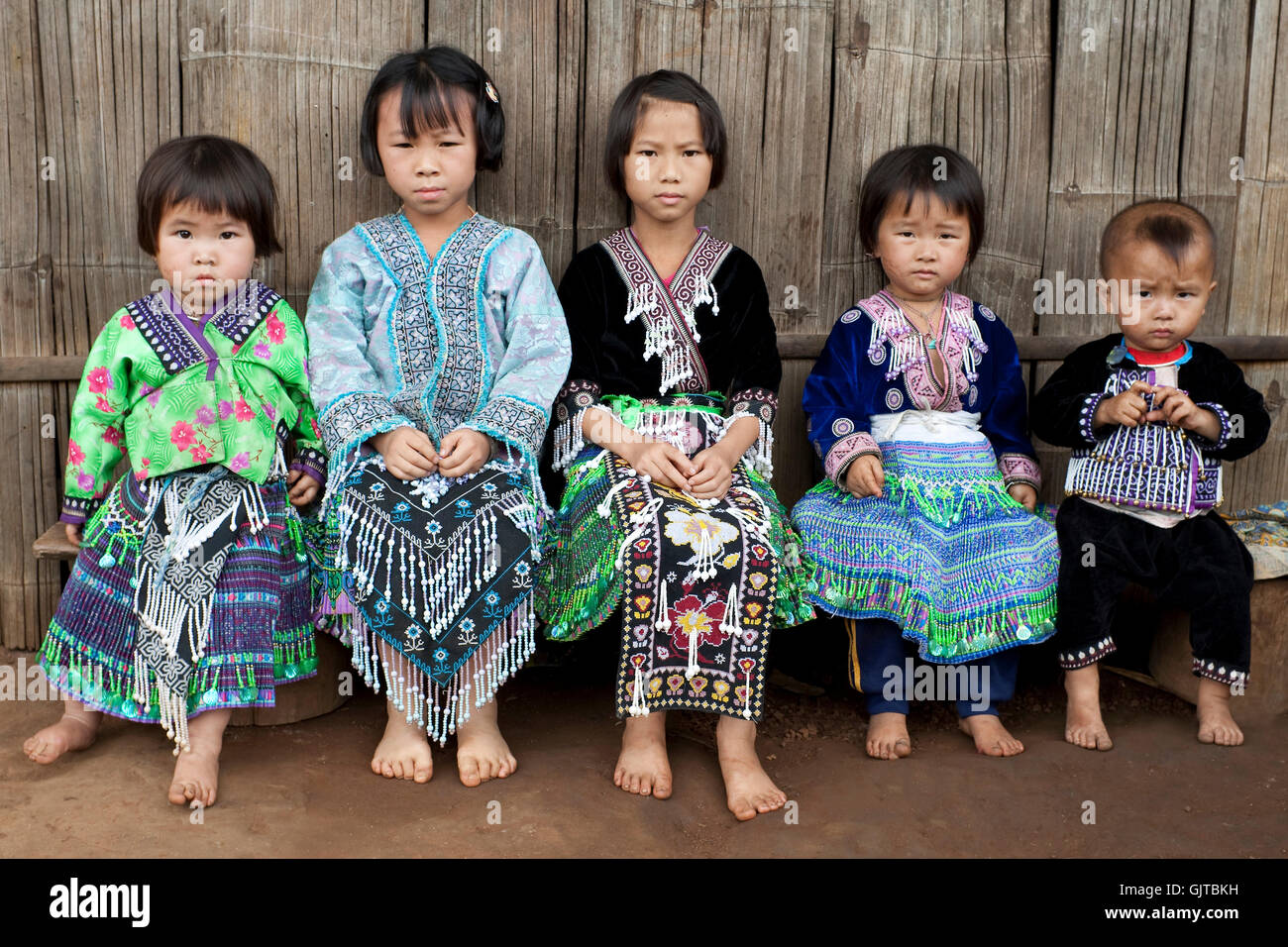 children of asia,ethnic group meo,hmong Stock Photo - Alamy