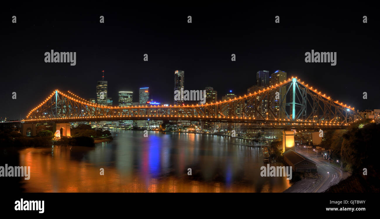 Brisbane nighttime view hi-res stock photography and images - Alamy