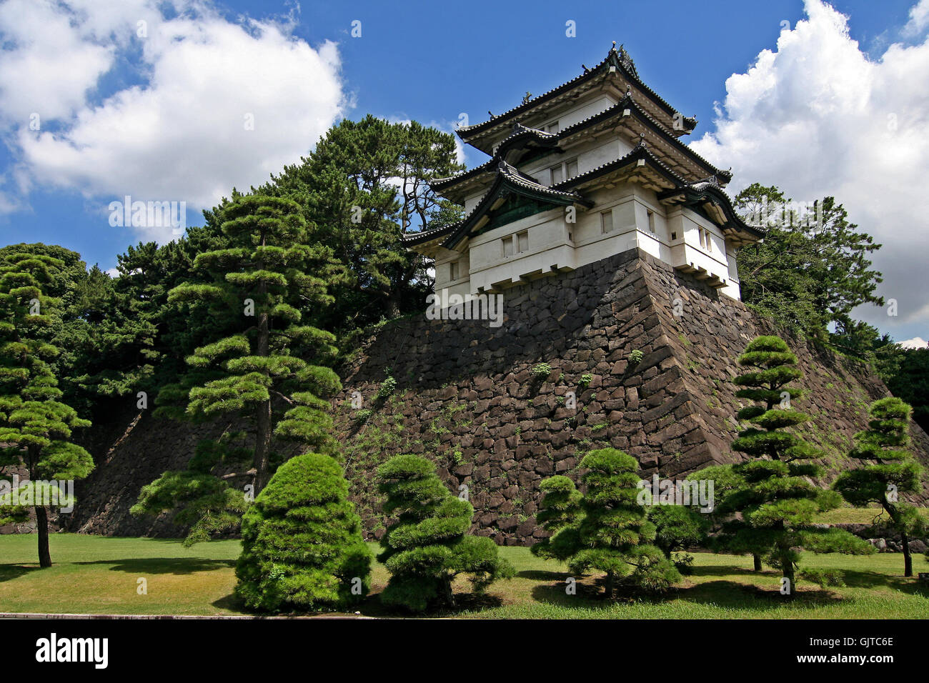 japan palace watchtower Stock Photo - Alamy