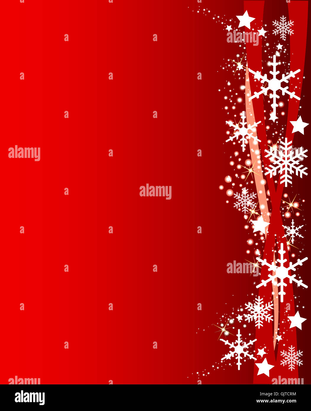 Red Snowflake Background Free