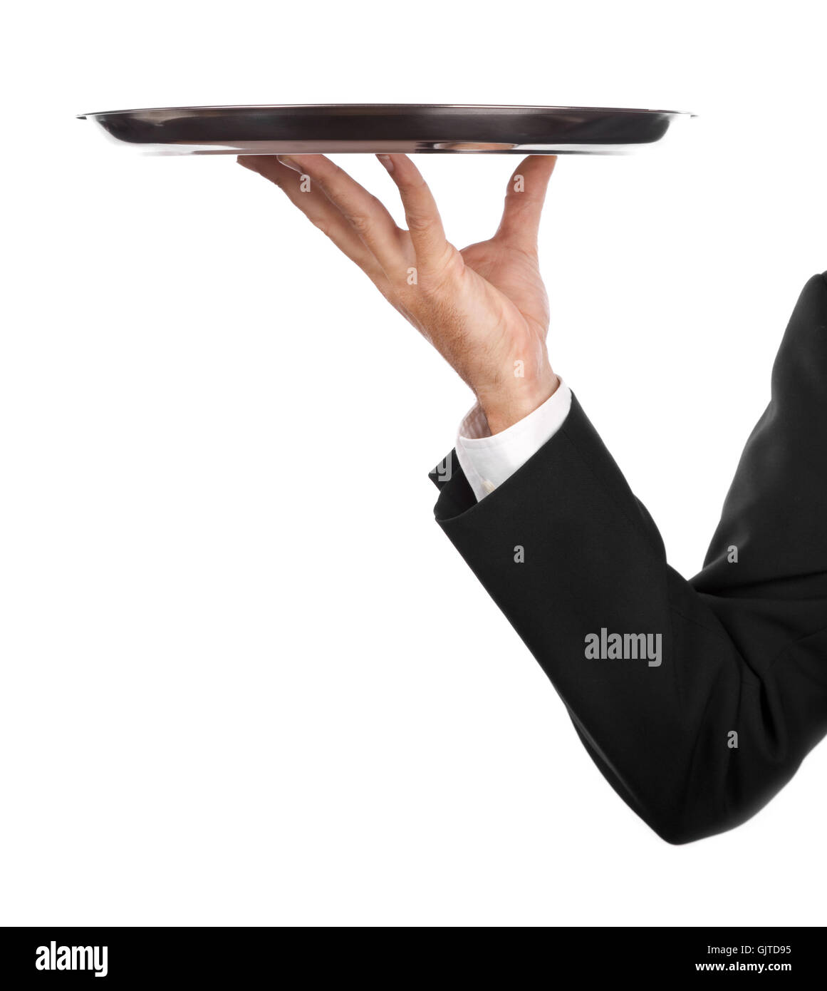 hand isolated waitress Stock Photo - Alamy