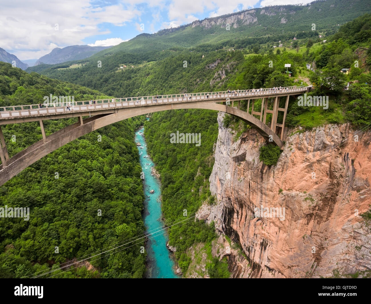 Durdevica bridge is concrete arch bridge over the Tara River in ...