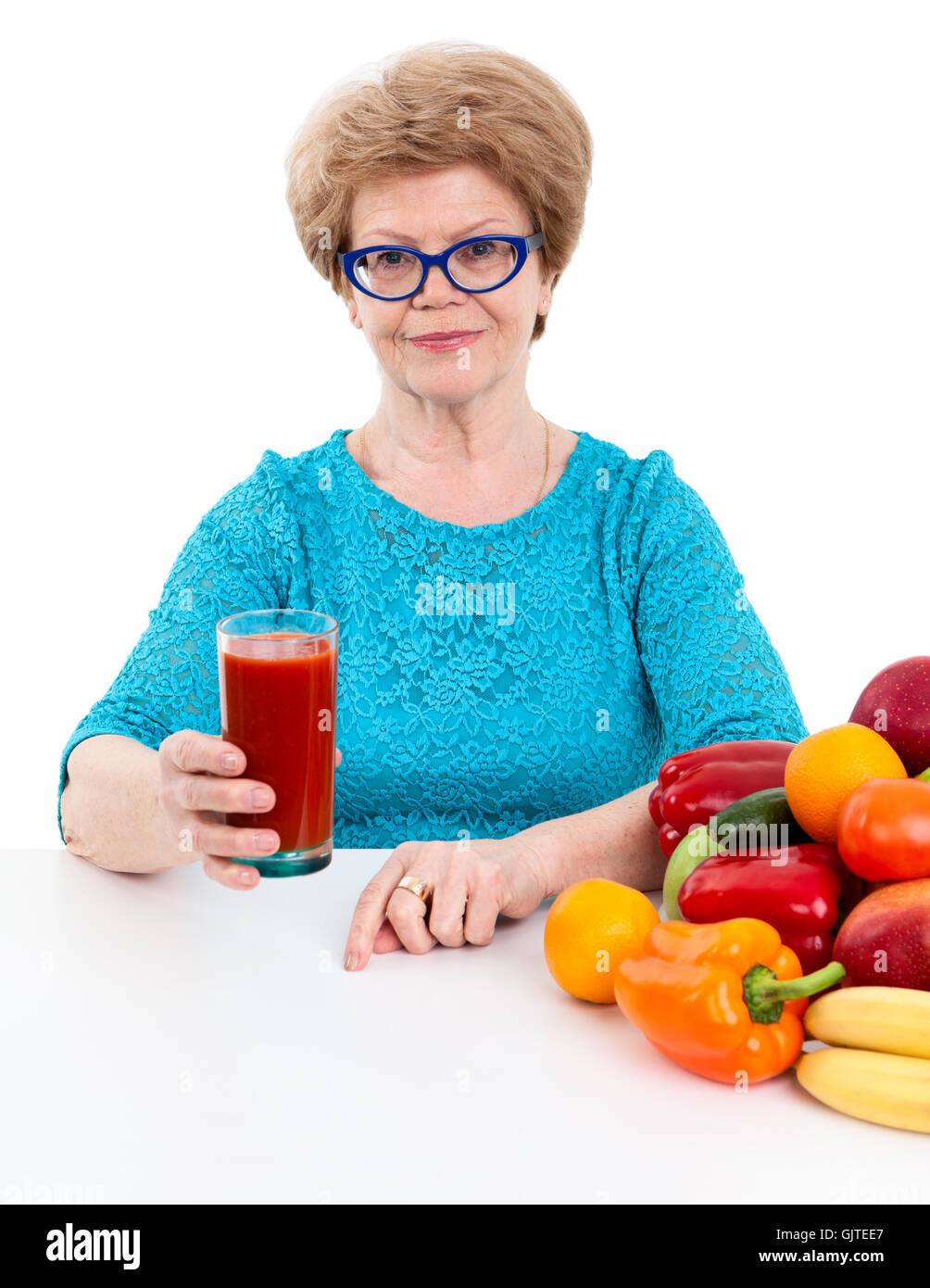 Woman fresh carrot in Cut Out Stock Images & Pictures - Alamy