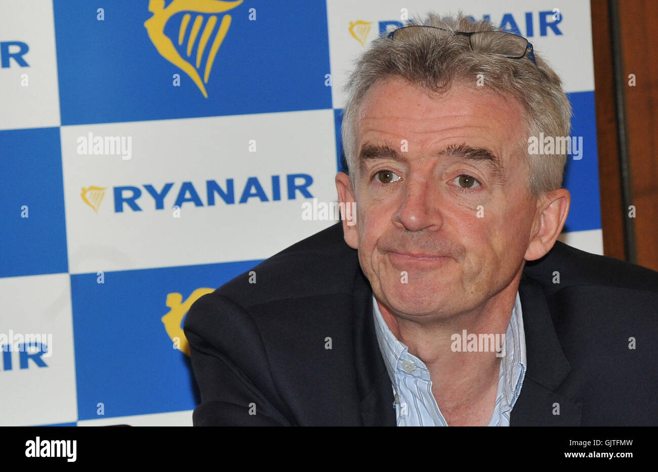 Ryanair CEO Michael O'Leary and Marketing Manager John Francis ...