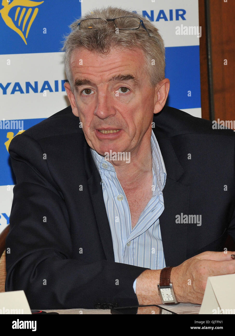 Ryanair CEO Michael O'Leary and Marketing Manager John Francis ...
