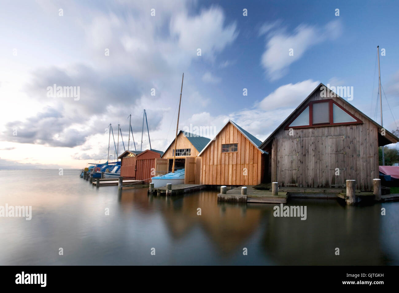 harbor at bodden Stock Photo - Alamy