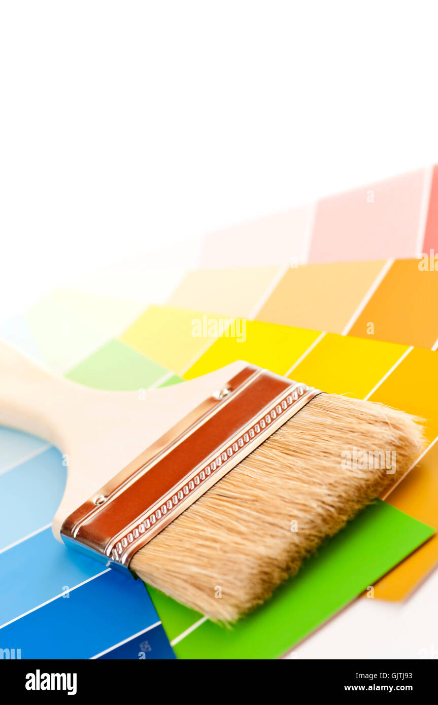 Rainbow paint brush hi-res stock photography and images - Alamy