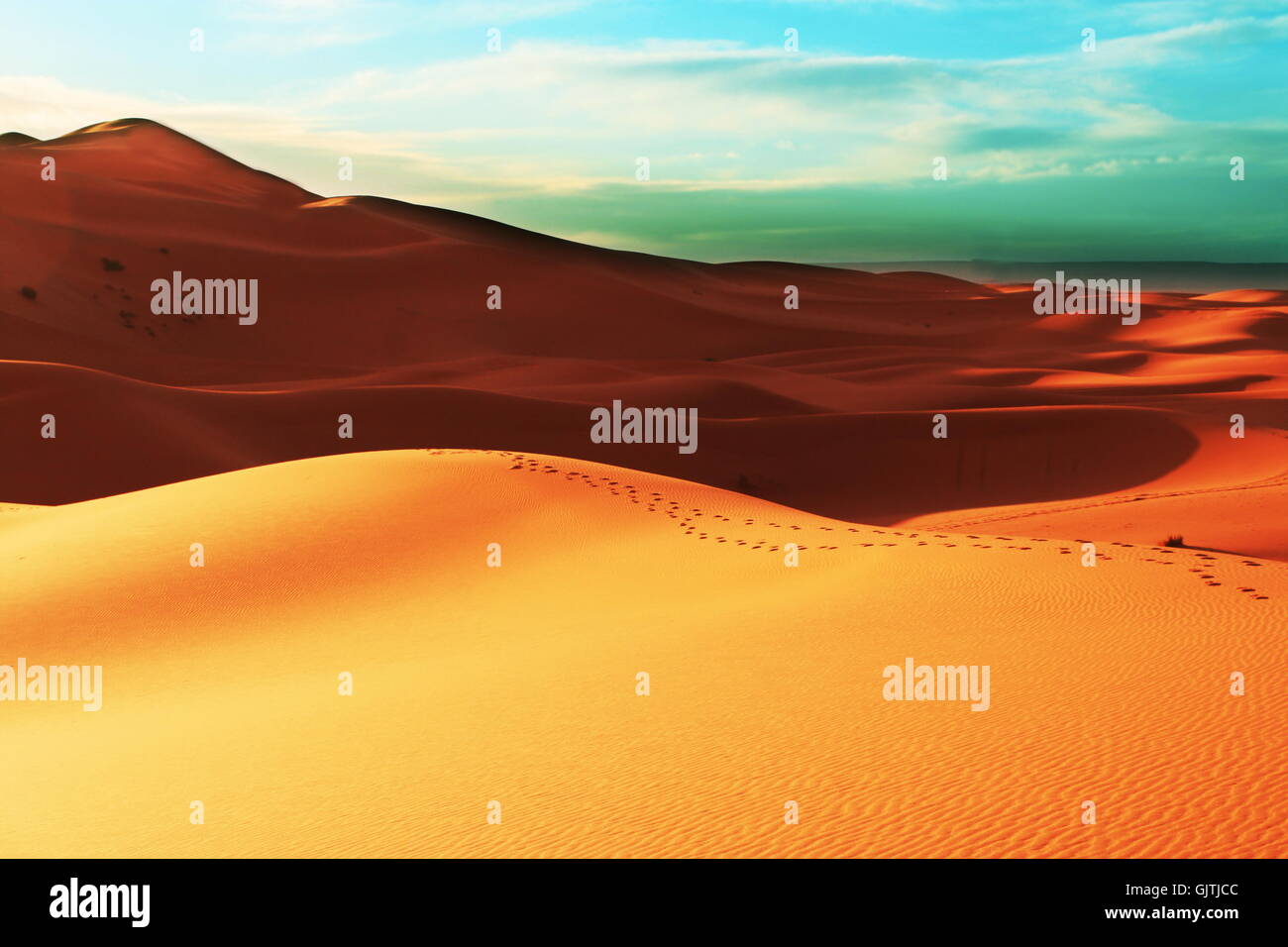 Desert wasteland sunset africa hi-res stock photography and images - Alamy