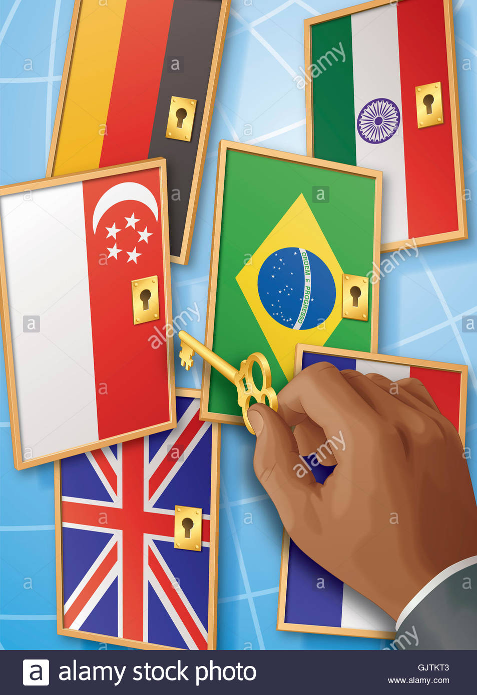 African Countries Flags Stock Photos & African Countries Flags Stock ...