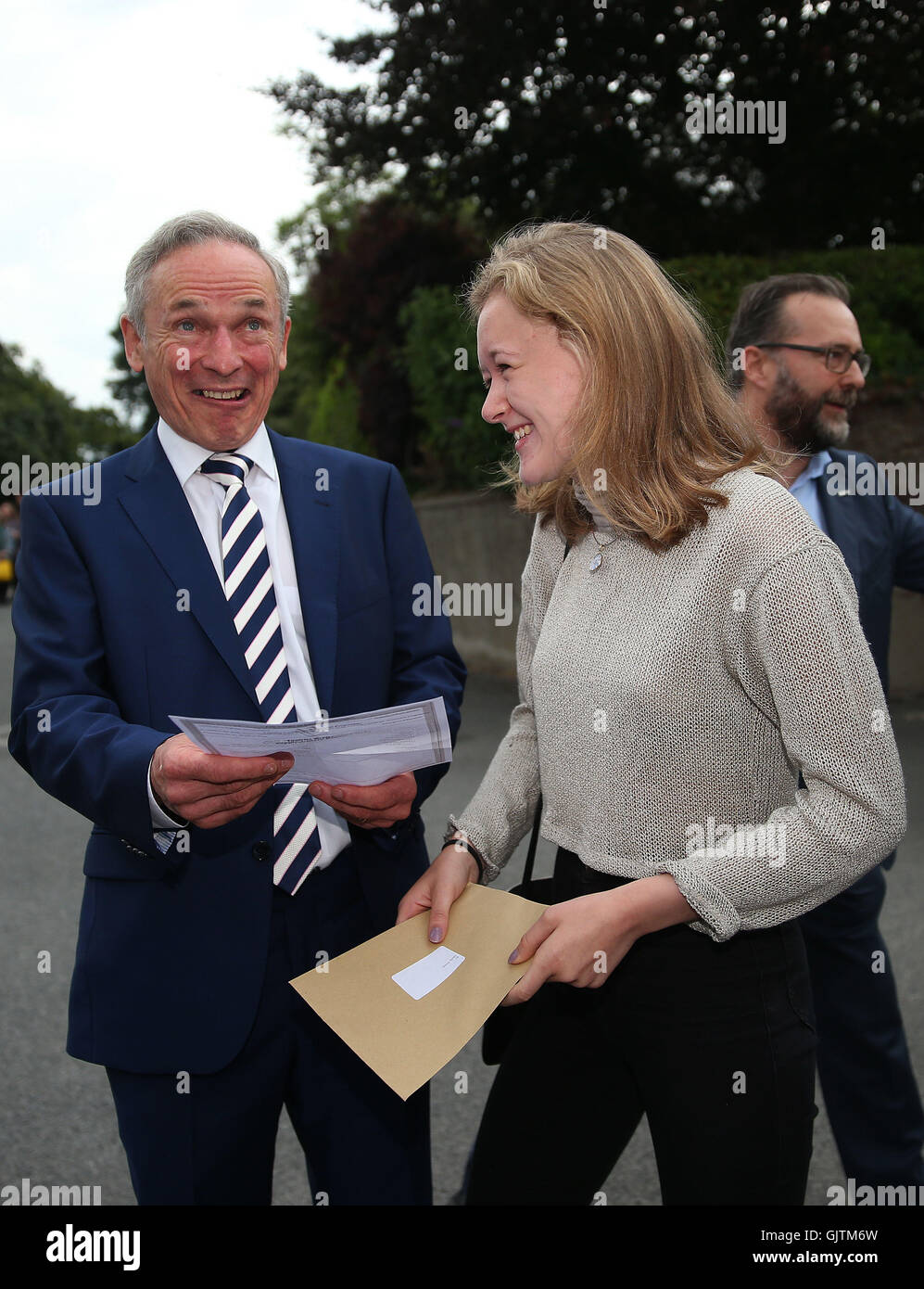 Minister for Education and Skills Richard Bruton with Molly Power from ...